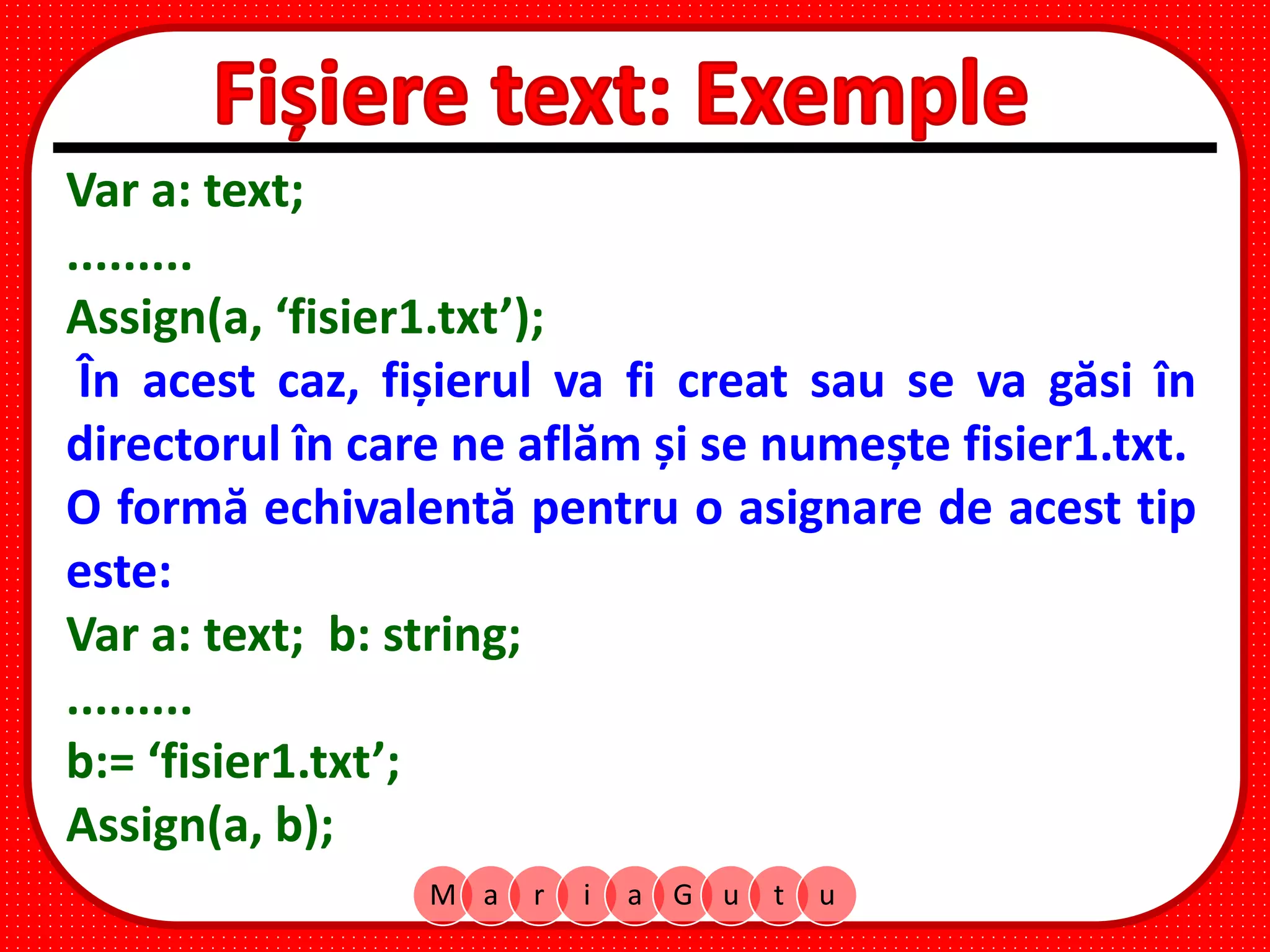 Fisiere Pascal/Pascal ABC | PPT | Free Download