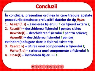 Fisiere Pascal/Pascal ABC | PPT | Free Download