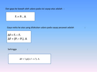 Gaya Angkat Pesawat Terbang | PPTX