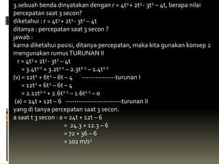 Kecepatan dan Percepatan | PPTX