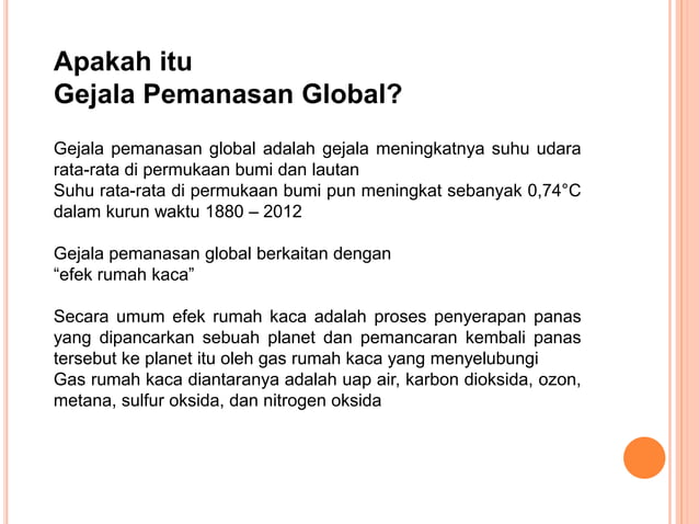 Fisika SMA Pemanasan Global (Global Warming) | PPTX