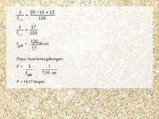 Fisika (SINAR ISTIMEWA LENSA) | PPTX