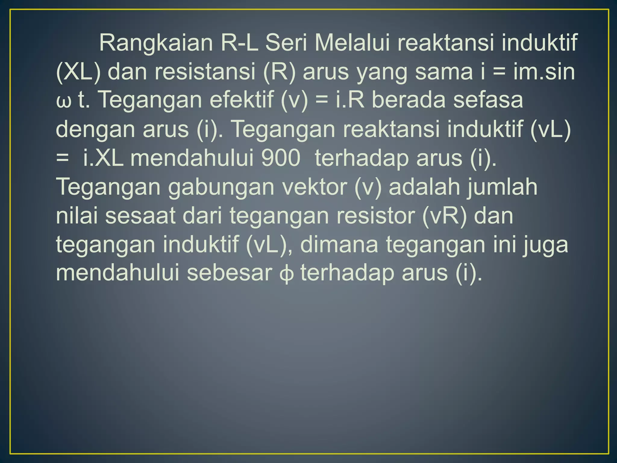 Rangkaian Listrik R-L | PPTX