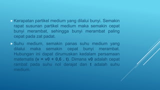 Cepat Rambat Gelombang Bunyi | PPTX