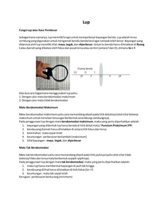 Tugas Fisika - alat optik | DOCX