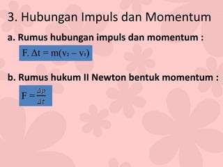Impuls dan Momentum | PPTX