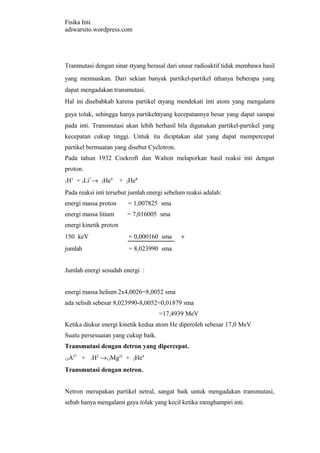 Fisika inti | DOC