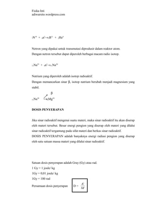 Fisika inti | DOC