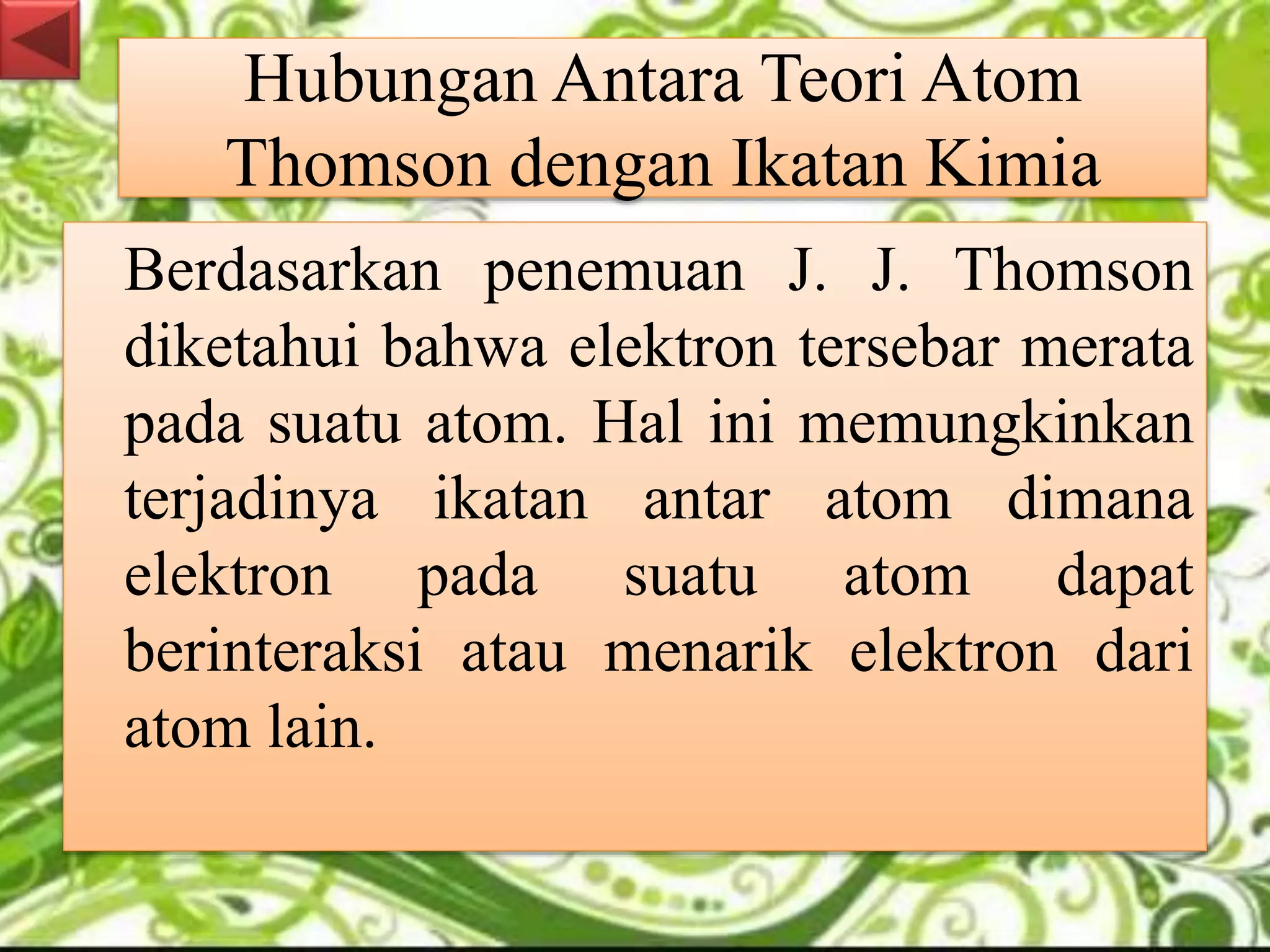 Fisika kelompok 2 model atom Thomson | PPTX