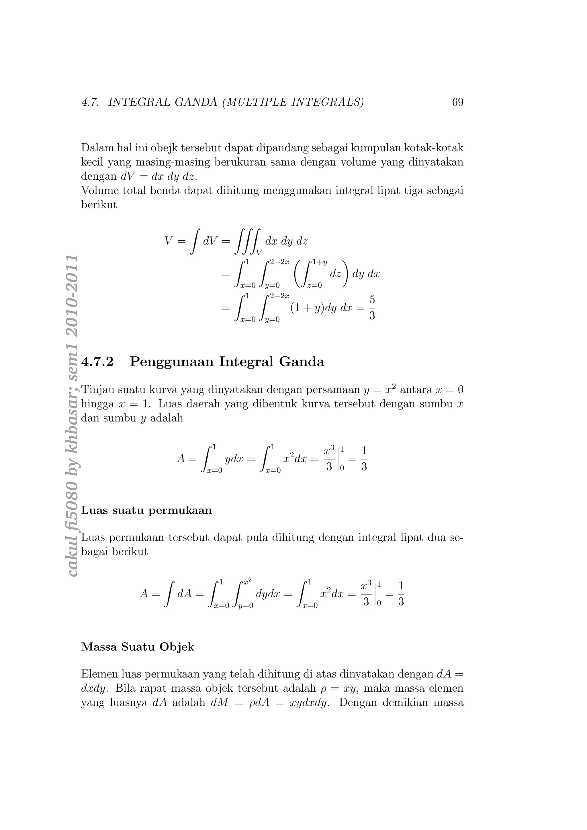 Fisika matematika bab4 differensial danintegral | PDF