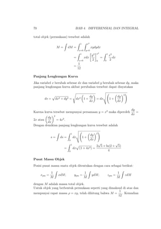 Fisika matematika bab4 differensial danintegral | PDF
