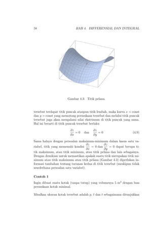 Fisika matematika bab4 differensial danintegral | PDF