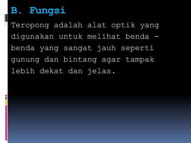 Teropong (Fisika) | PPTX