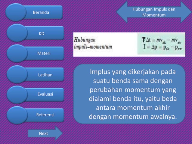 konsep impuls dan momentum | PPT