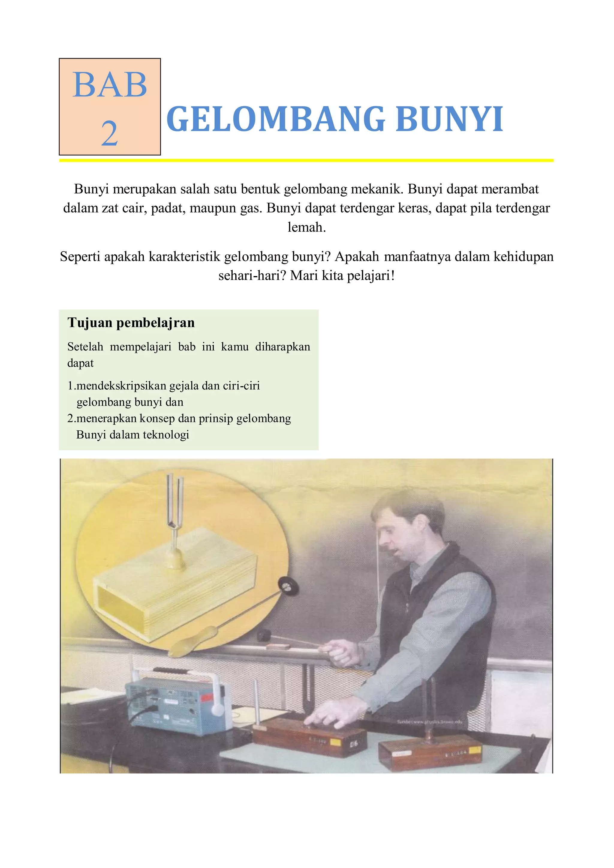 Bab 2 gelombang bunyi | PDF