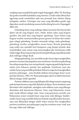 Buku Fisika Bunyi Gamelan - ISI Yogyakarta | PDF