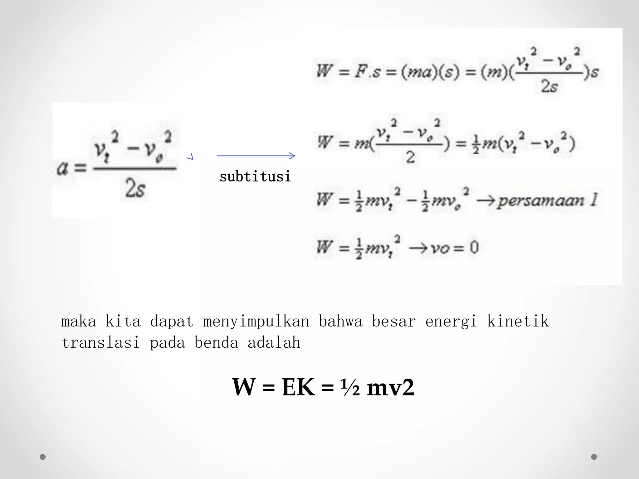 usaha dan energi Fisika dasar 1 | PPTX