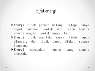 usaha dan energi Fisika dasar 1 | PPTX