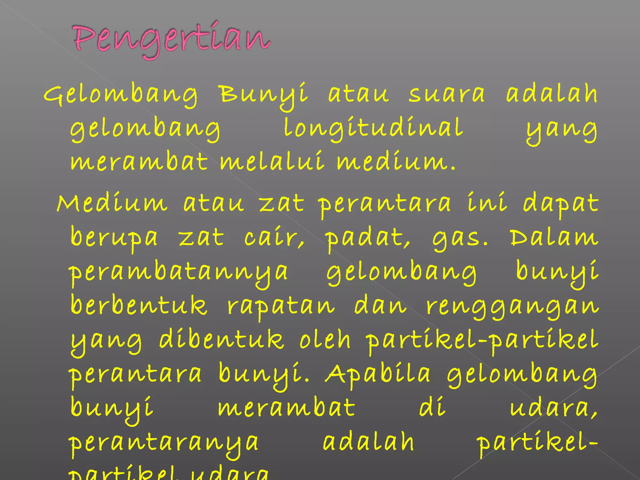 gelombang bunyi | PPT