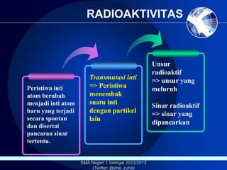 Fisika inti dan radioaktivitas | PPTX