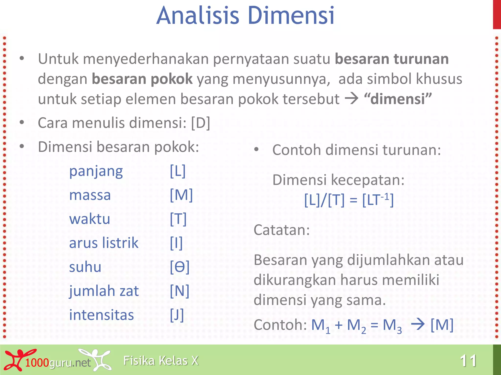 Fisika Kelas X: Besaran, Satuan, dan Pengukuran | PDF