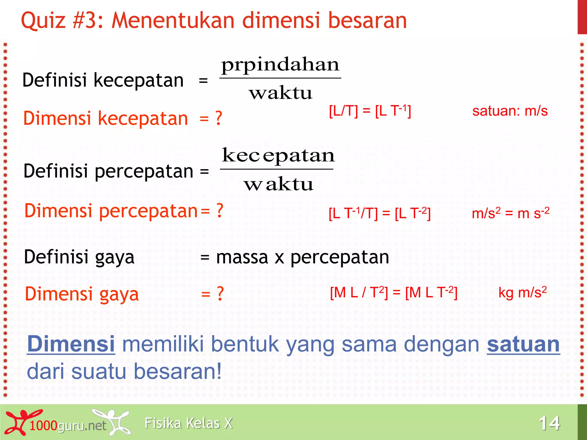 Fisika Kelas X: Besaran, Satuan, dan Pengukuran | PDF