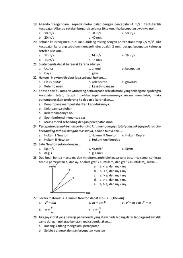 Soal UAS Fisika kelas x | DOCX