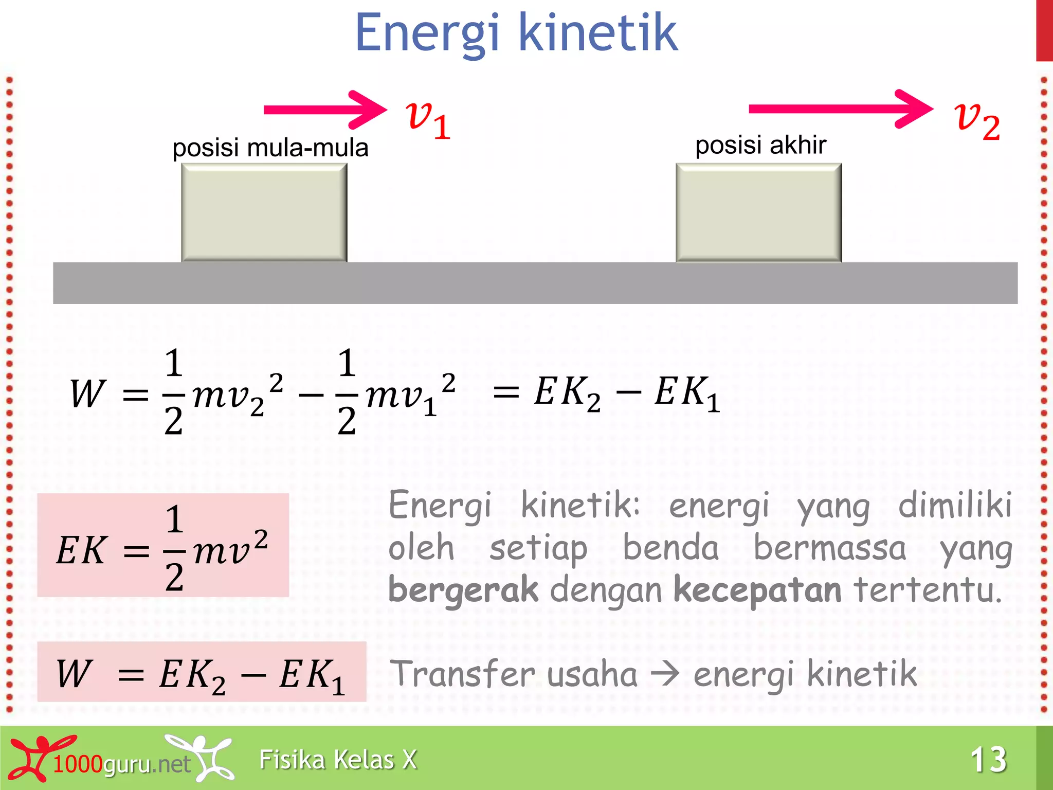 Fisika kelas X: Usaha dan Energi | PDF