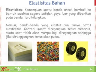 Fisika Kelas X: Sifat Mekanik Bahan | PDF