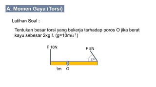 FISIKA KELAS XI - Dinamika Rotasi dan kesetimbangan benda tegar | PPTX