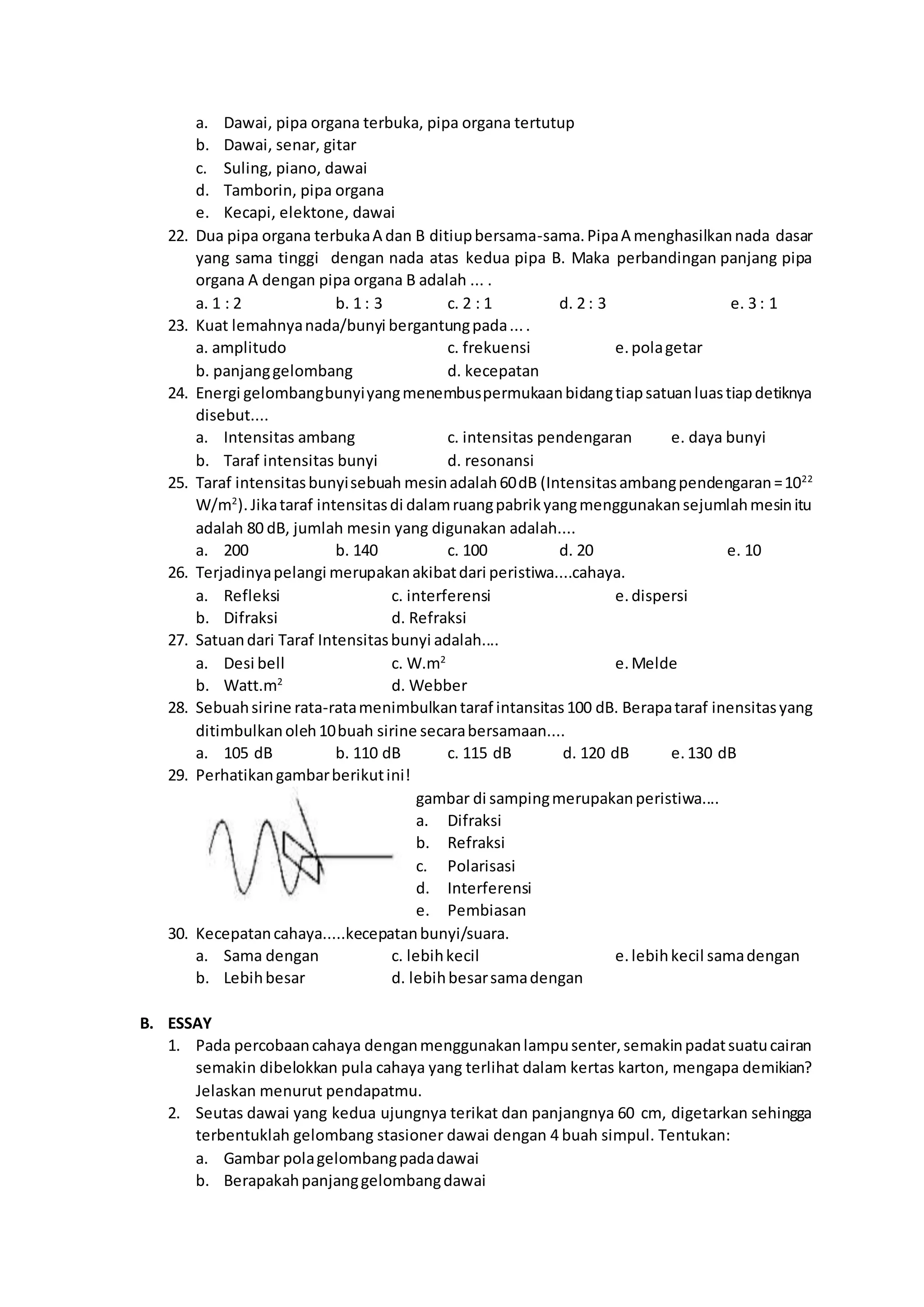 Soal UAS Fisika kelas xii sem 1 | DOCX