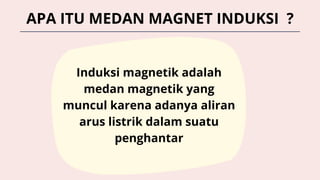 fisika medan magnet, montor listrik dan magnet induksi | PDF