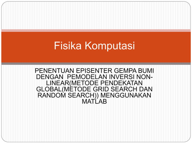 Fisika komputasi | PPTX