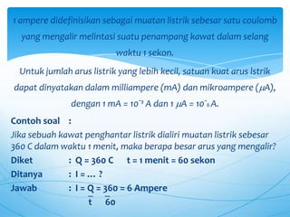 kuat arus listrik | PPTX