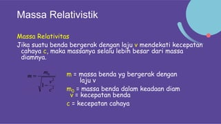 Fisika modern (teori relativitas) | PPTX
