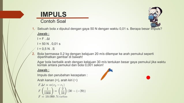 Fisika "Momentum dan impuls" kelas X | PPTX