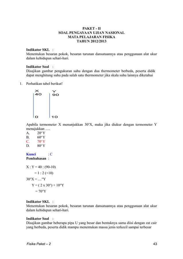 Fisika paket 2 | PDF