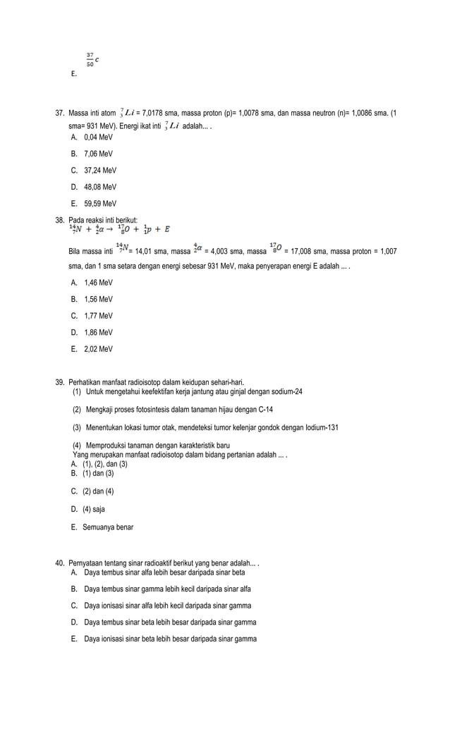 SOAL LATIHAN UN Fisika paket 02 | PDF SOAL LATIHAN UN Fisika paket 02 | PDF