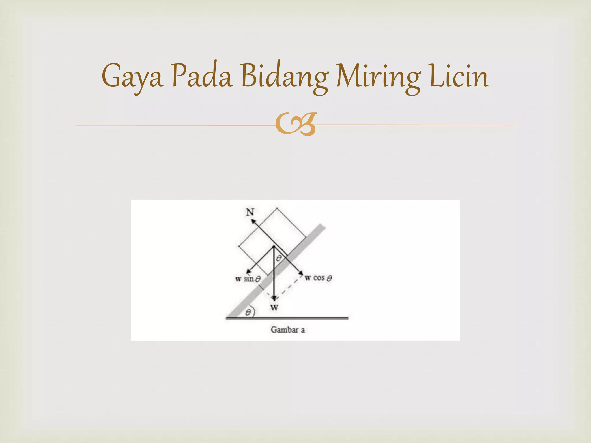 hukum 2 newton dan bidang miring | PPTX