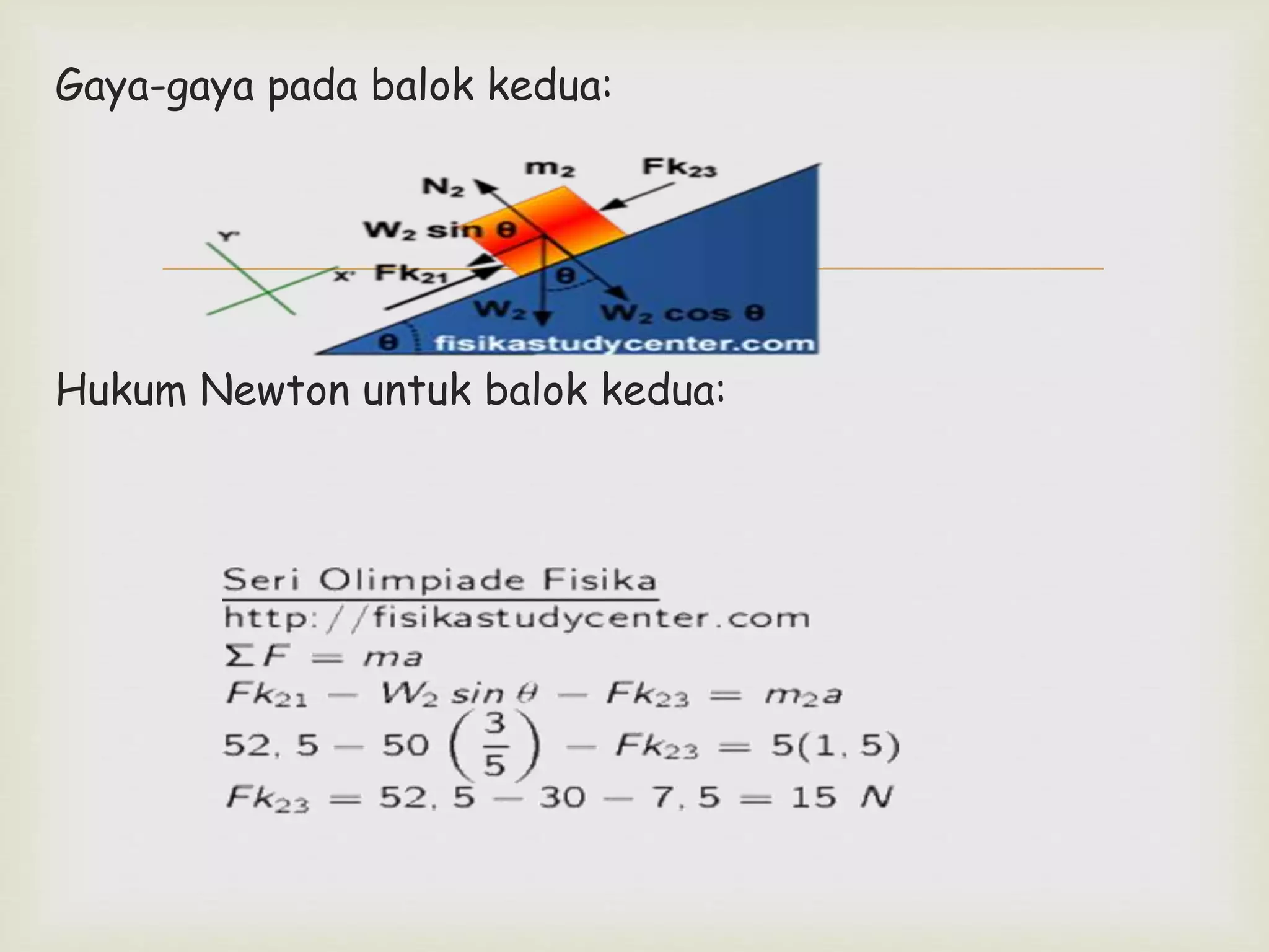 hukum 2 newton dan bidang miring | PPTX