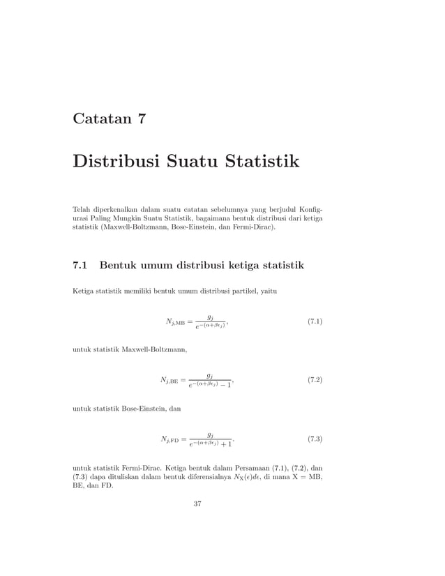 Fisika Statistik | PDF