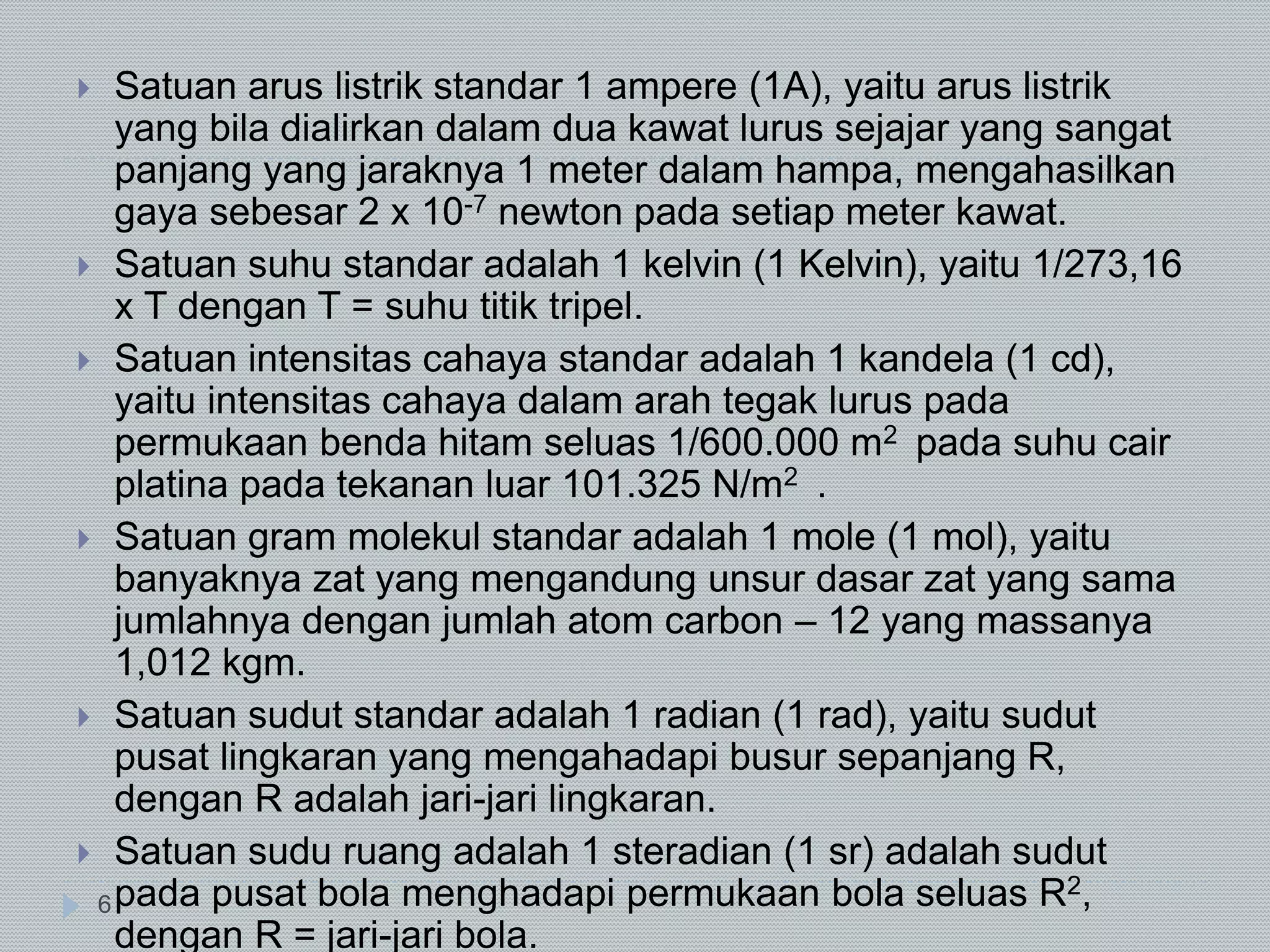 Fisika teknik- PENGUKURAN, SATUAN, DAN DIMENSI | PPTX