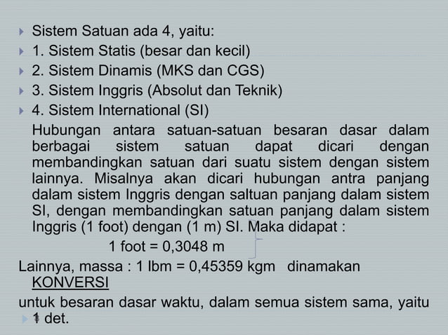 Fisika teknik- PENGUKURAN, SATUAN, DAN DIMENSI | PPTX