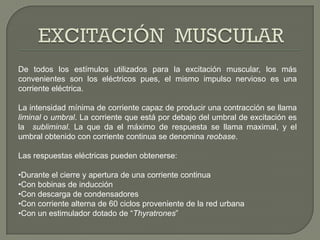 Fisiología Muscular | PPTX