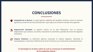 Fisiopatología Completa de la Gastritis: Desde la Barrera Gástrica ...