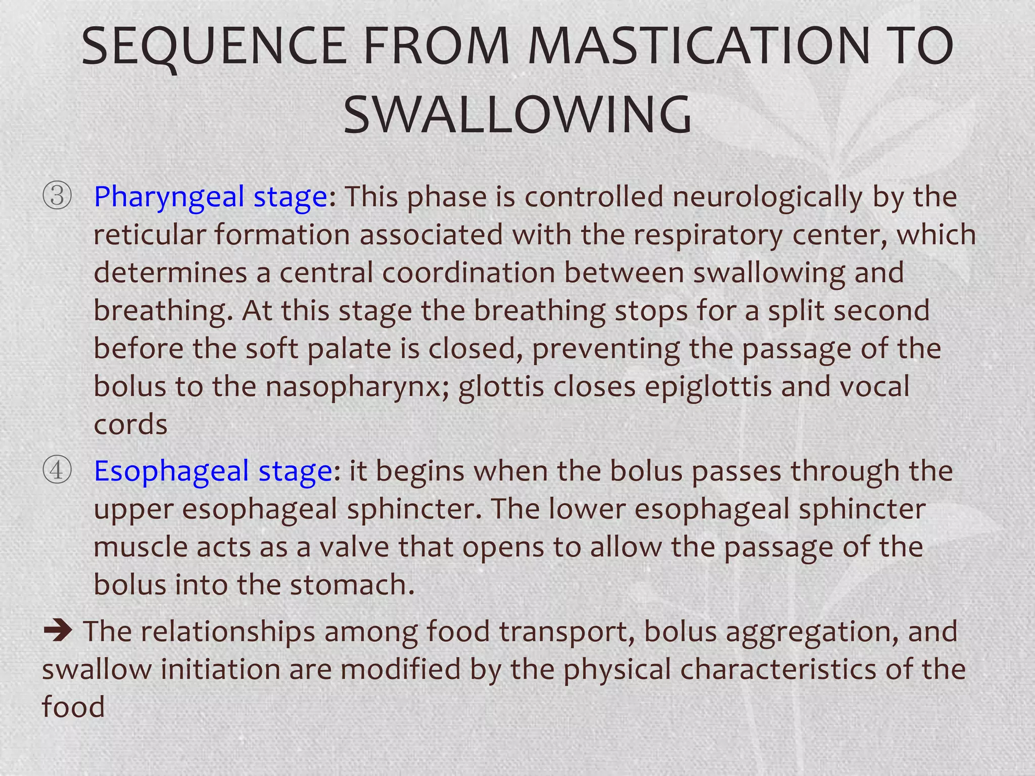 Coordination of mastication, swallowing and breathing | PPTX