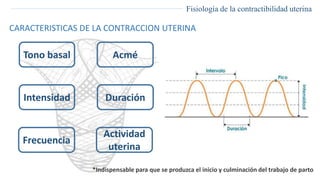 Fisiologia contracción uterina | PPTX