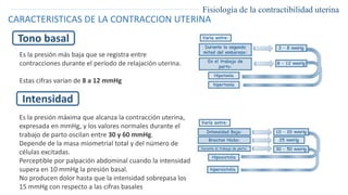 Fisiologia contracción uterina | PPTX