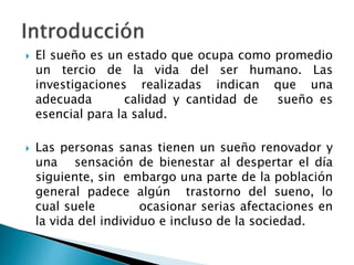 Fisiología de los trastornos del sueño | PPTX