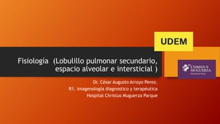 Fisiología (Lobulillo pulmonar secundario, espacio alveolar.pptx